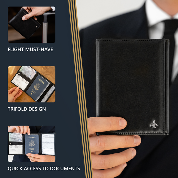 Pilot Document Holder V1 (Vegetable-Tanned Premium Leather) - Flevel